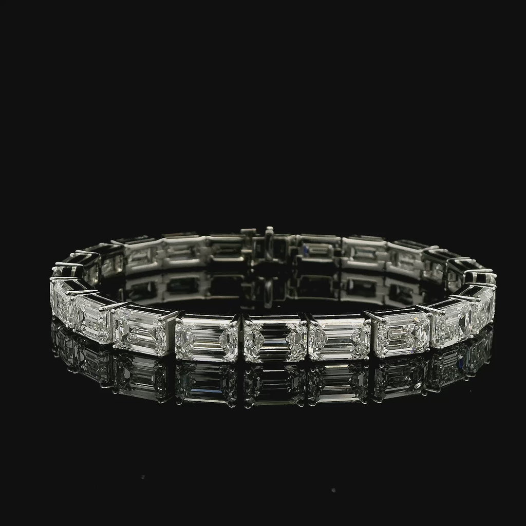 MaMél's Emerald Cut Tennis Bracelet